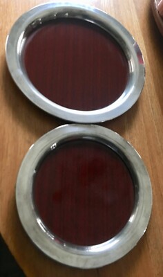 Art Deco WM Rogers Micarta Round Serving Trays 10" & 12" Cordials, Art ...