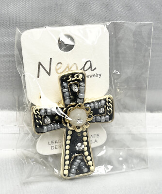 Nena Fashion Jewelry Beaded Cross Ring | eBay
