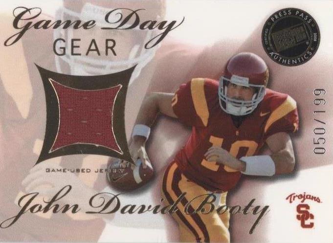 2008 Press Pass SE - Game Day Gear John David Booty #GDG-JDB Gold /199 ...