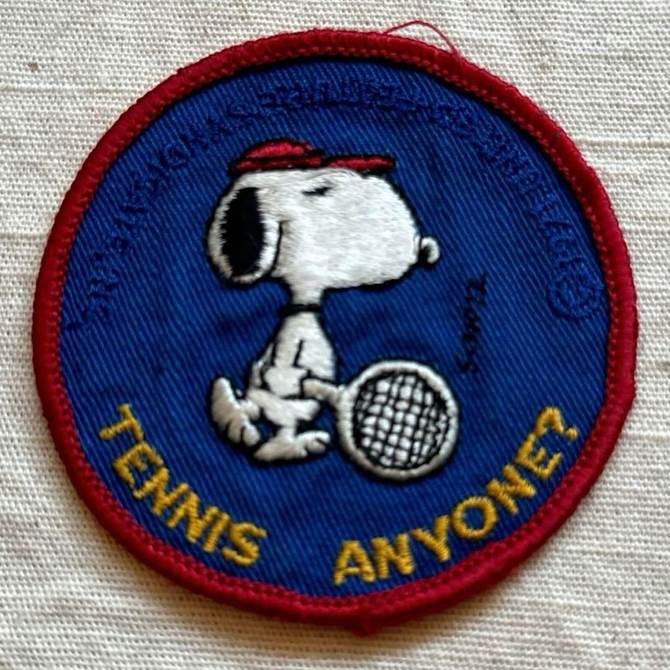 70s USA Patch ©️1971 VINTAGE SNOOPY TENNIS | eBay UK