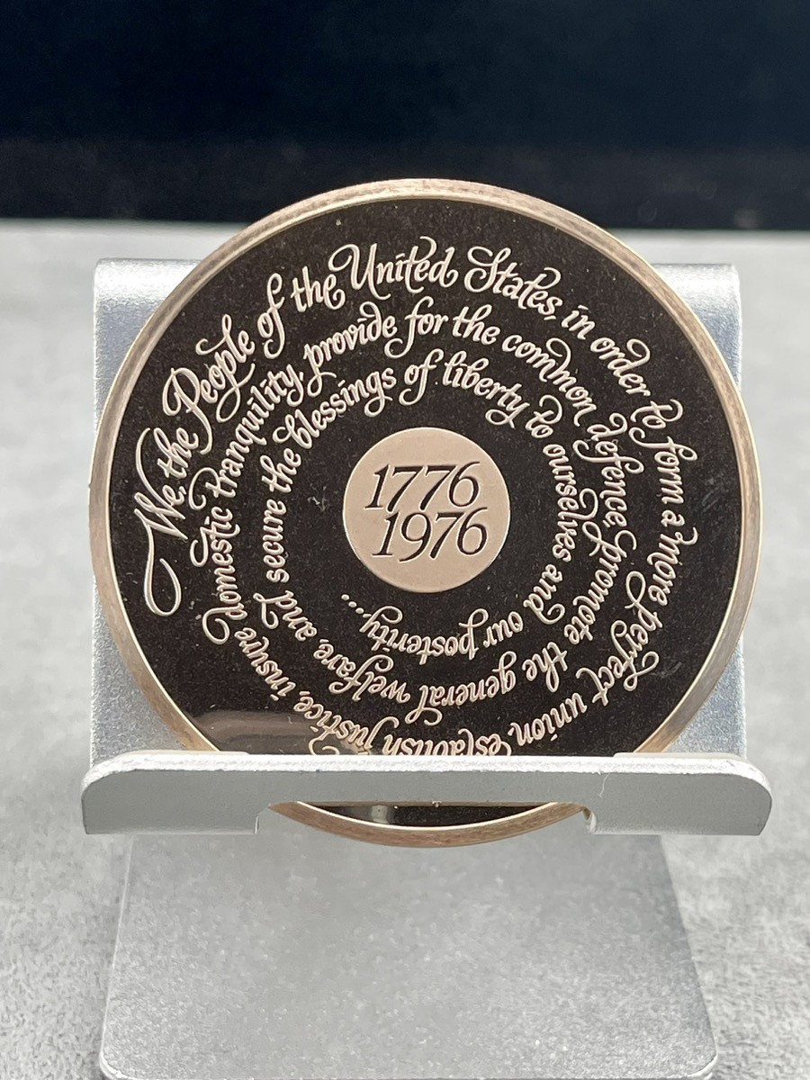 Franklin Mint 1776-1976 Bicentennial Sterling Silver / Bronze Proof ...