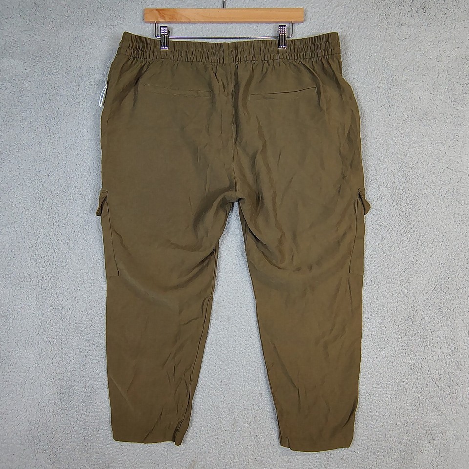 Old Navy Joggers Men's XL Olive Green Cargo Pocket Drawstring Waist ...