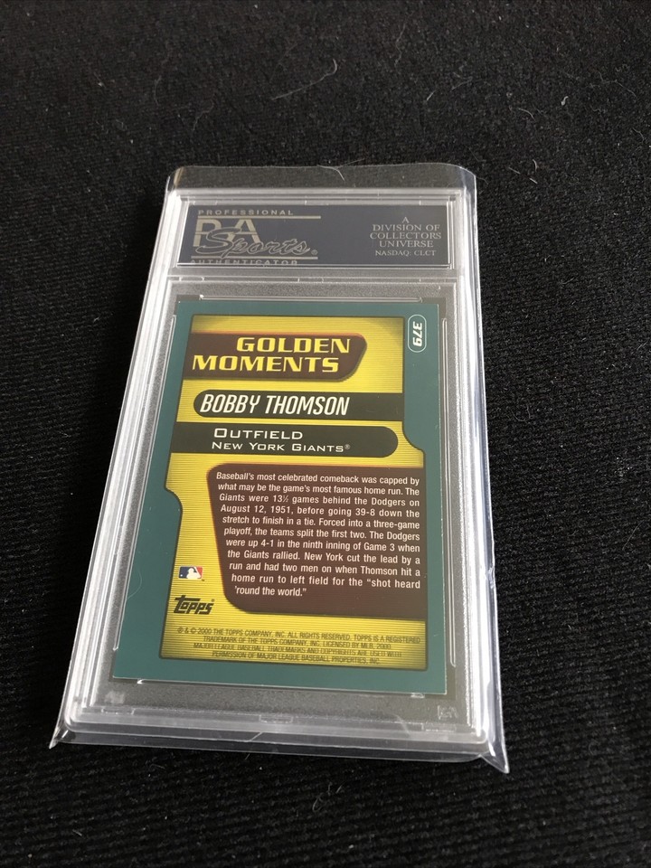 2000 Topps #379 Bobby Thompson Autograph Auto PSA DNA Authentic Auto ...
