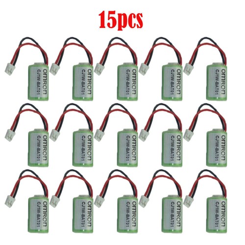 15 Pack CJ1W-BAT01 Battery FOR OMRON 3V PLC CP1H CP1L CR14250SE-R Li-on ...