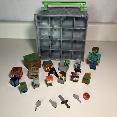 Minecraft Mini Figure Collector Case Playset Action Figure With 20 ...