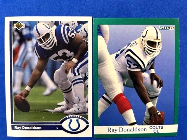 NFL - Ray Donaldson 1991 Upper Deck & 1991 Fleer Football - Colts | eBay