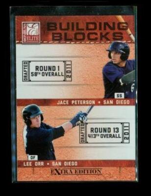 2011 DONRUSS ELITE EXTRA BUILDING BLOCKS Baseball Card #9 PETERSON ORR ...