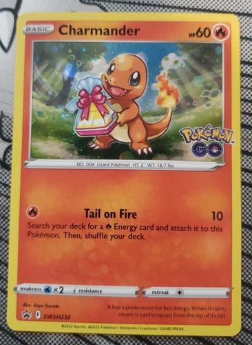 Charmander SWSH232 Black Star Promo Pokemon Go | eBay