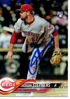 Jackson Stephens Cincinnati Reds 2018 Topps Rookie Signed Card | eBay