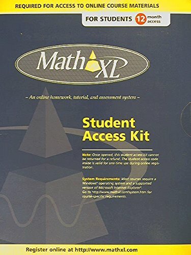 Math XL Student Access Kit, 12-Month Access, an Online Homework ...