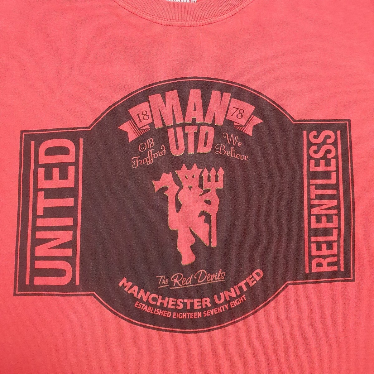 Manchester United Red Relentless T Shirt Manchester United Kids Back
