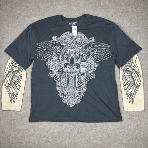 Hot Topic Y2K Grunge Short Sleeve Long Sleeve Combo Size XL MMA UFC ...