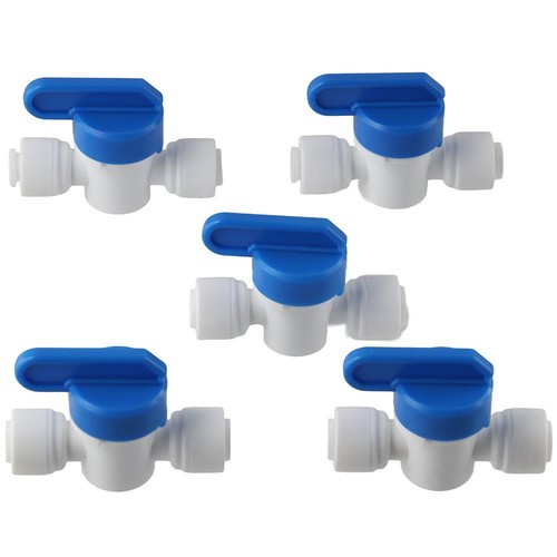 10pcs 1/4 Inch OD Ball Valve Plastic Quick Connect Fittings Hose | eBay