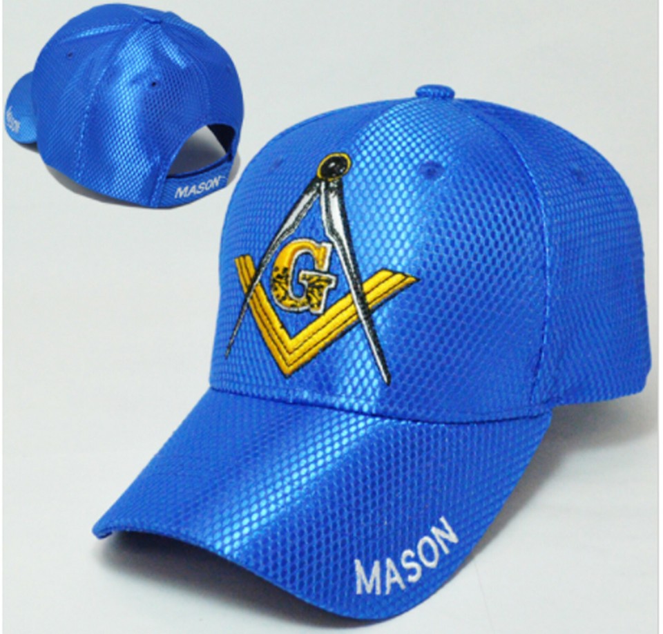 Mason Baseball Cap Blue Masonic Logo Hat Masons Emblem Freemasons ...