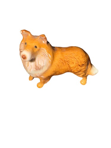 Vintage 1980’s Miniature Porcelain Lassie Collie Dog Figure | eBay