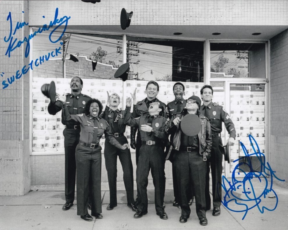 KAZURINSKY WINSLOW signed Autogramm 20x25cm POLICE ACADEMY in Person ...