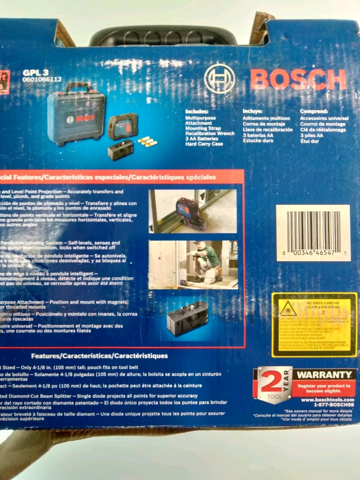 Bosch GPL3 Three-Point Self-Leveling Alignment Laser for sale online | eBay
