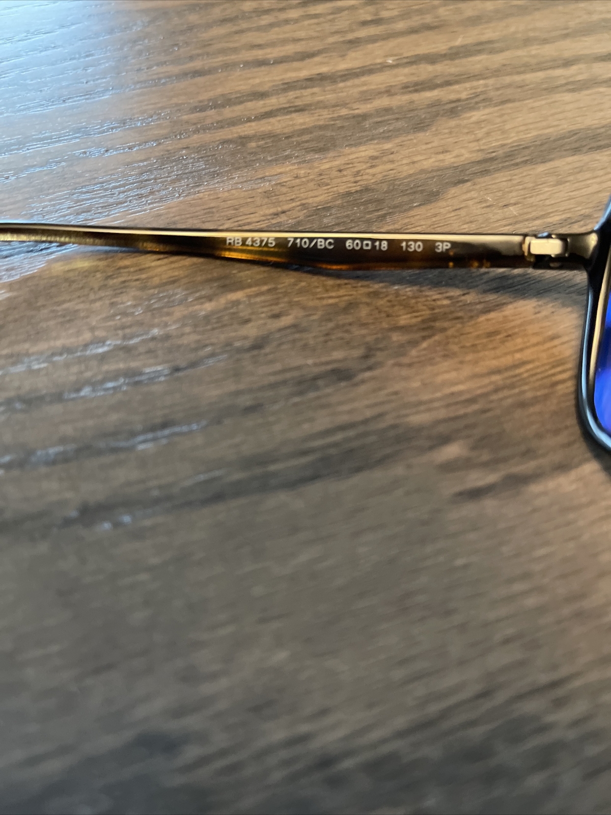 Ray-Ban RB4375 Sunglasses Havana Dark Brown Rectangle 60mm With Case ...