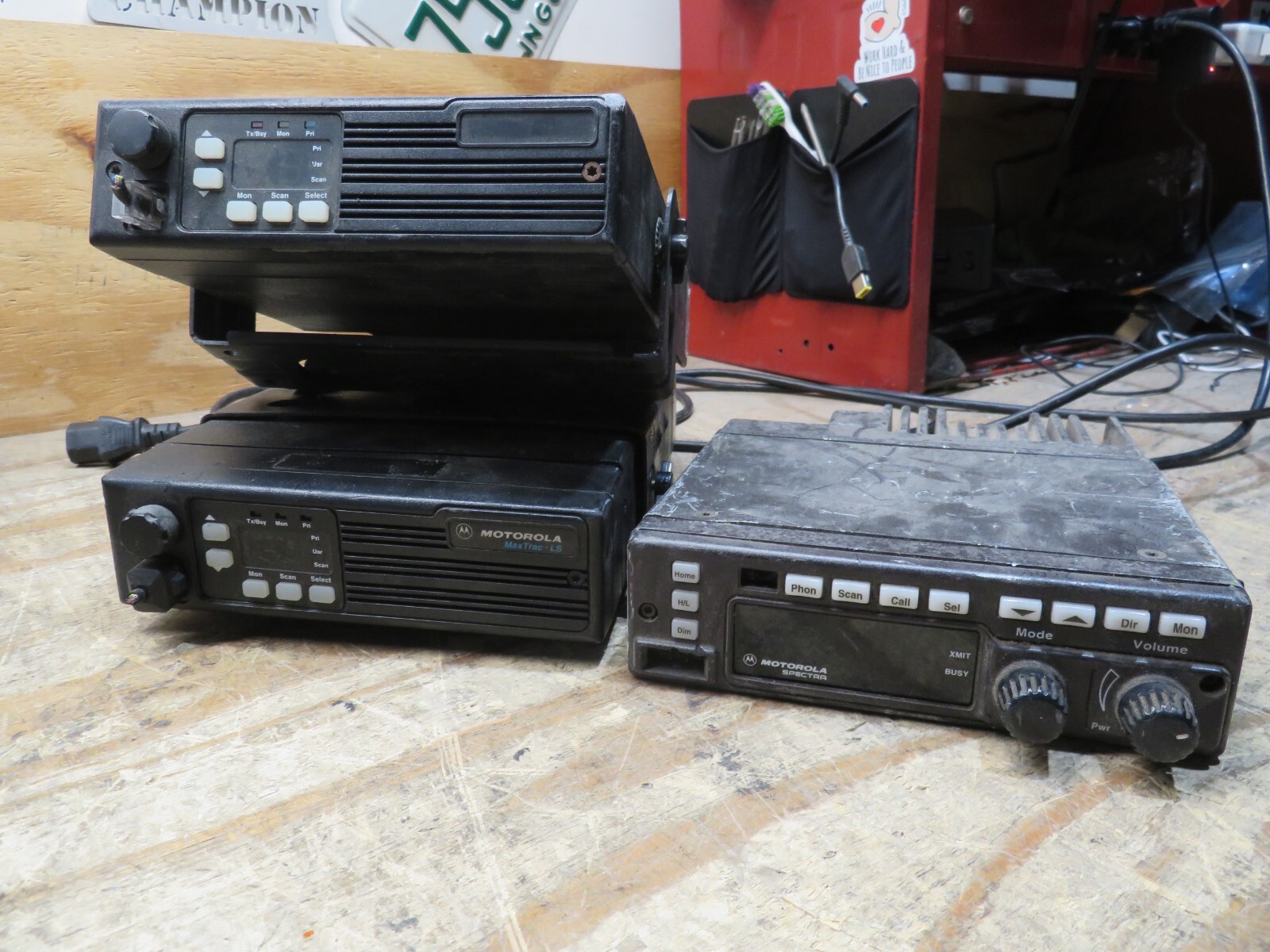 LOT OF 3 AS IS MOTOROLA MAX TRAC MOBILE RADIO UNTESTED SPECTRA | eBay