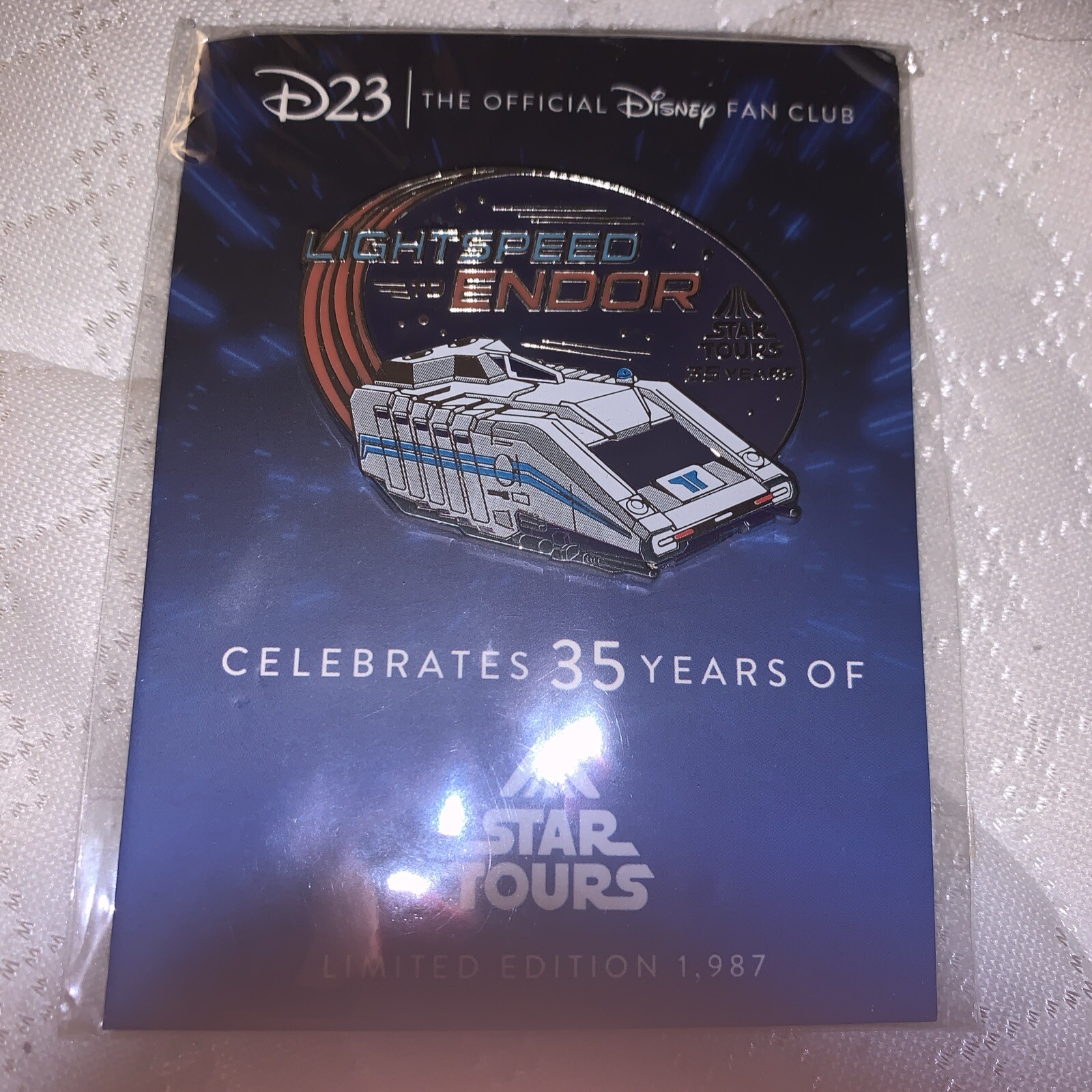 Disney D23 Exclusive Star Tours 35th Anniversary Pin Lightspeed to ...
