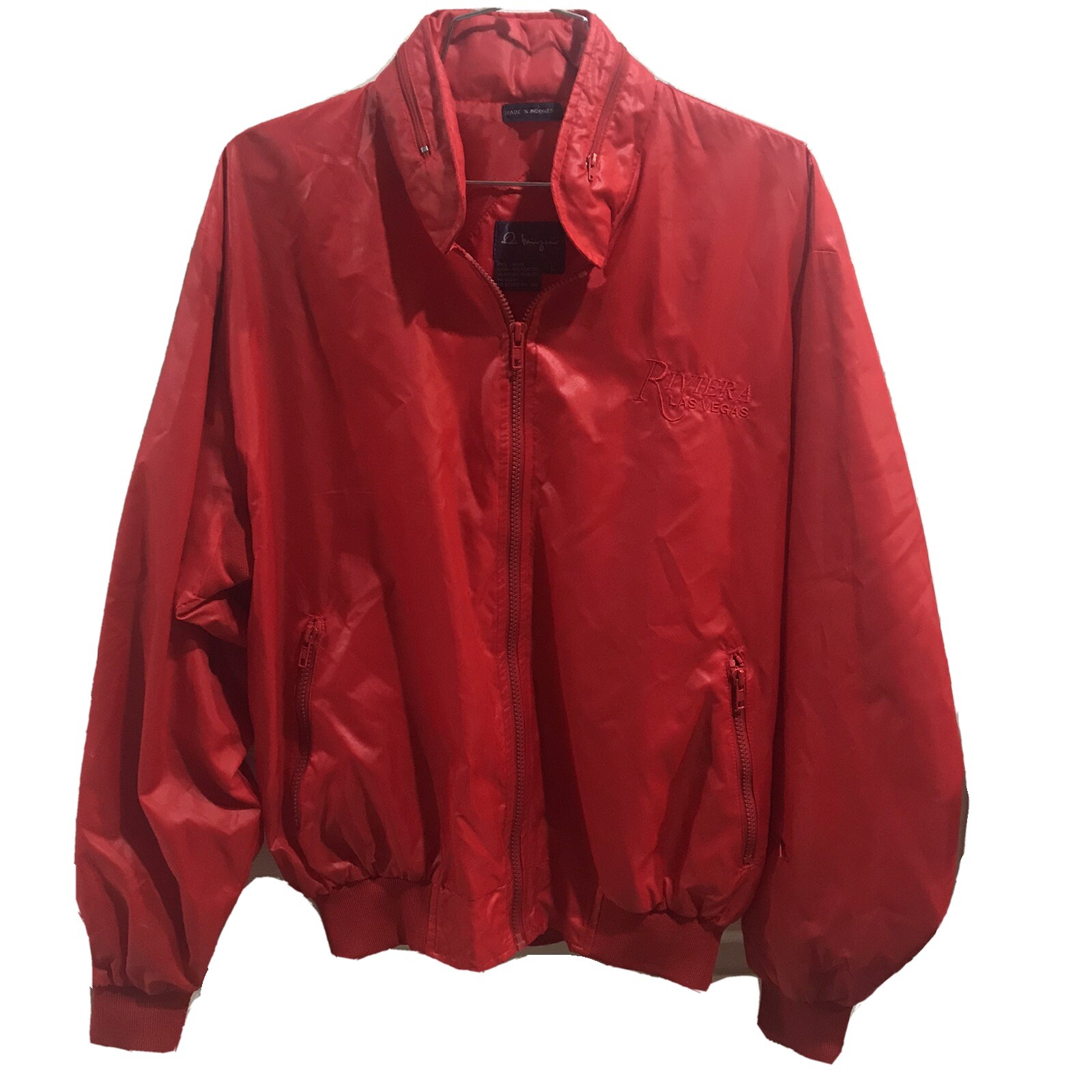 Riviera Las Vegas Hotel Casino Red Jacket Full Zip Si… - Gem