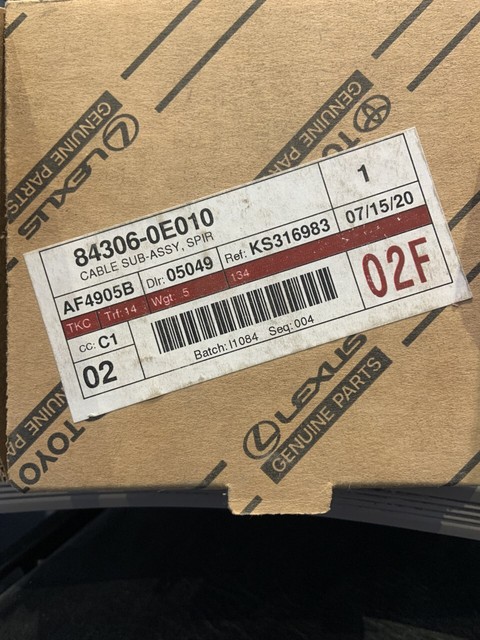 Lexus, Toyota, Scion OEM Clockspring #843060E010 for sale online | eBay