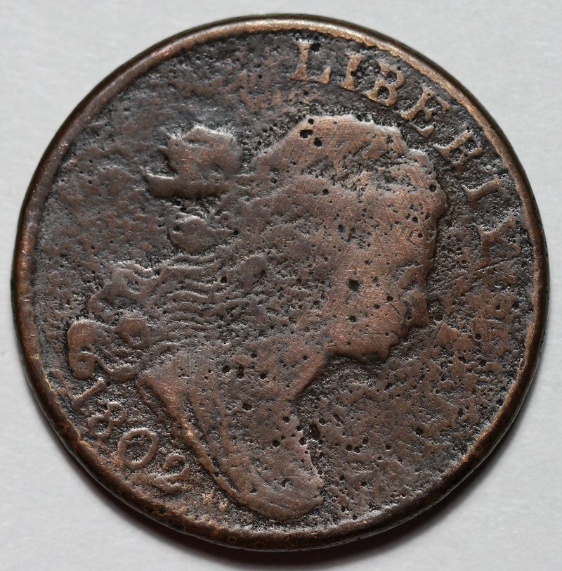 1802 Draped Bust Large Cent - With Stems - US 1c Copper Coin | eBay