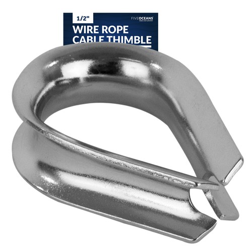 Five Oceans Stainless Steel Thimble for 1/2-Inch Wire Rope Cable ...