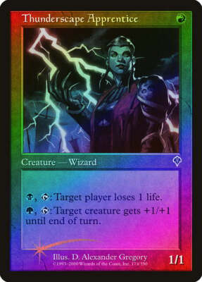 Thunderscape Apprentice FOIL Invasion PLD Red Common MAGIC MTG CARD ABUGames | eBay