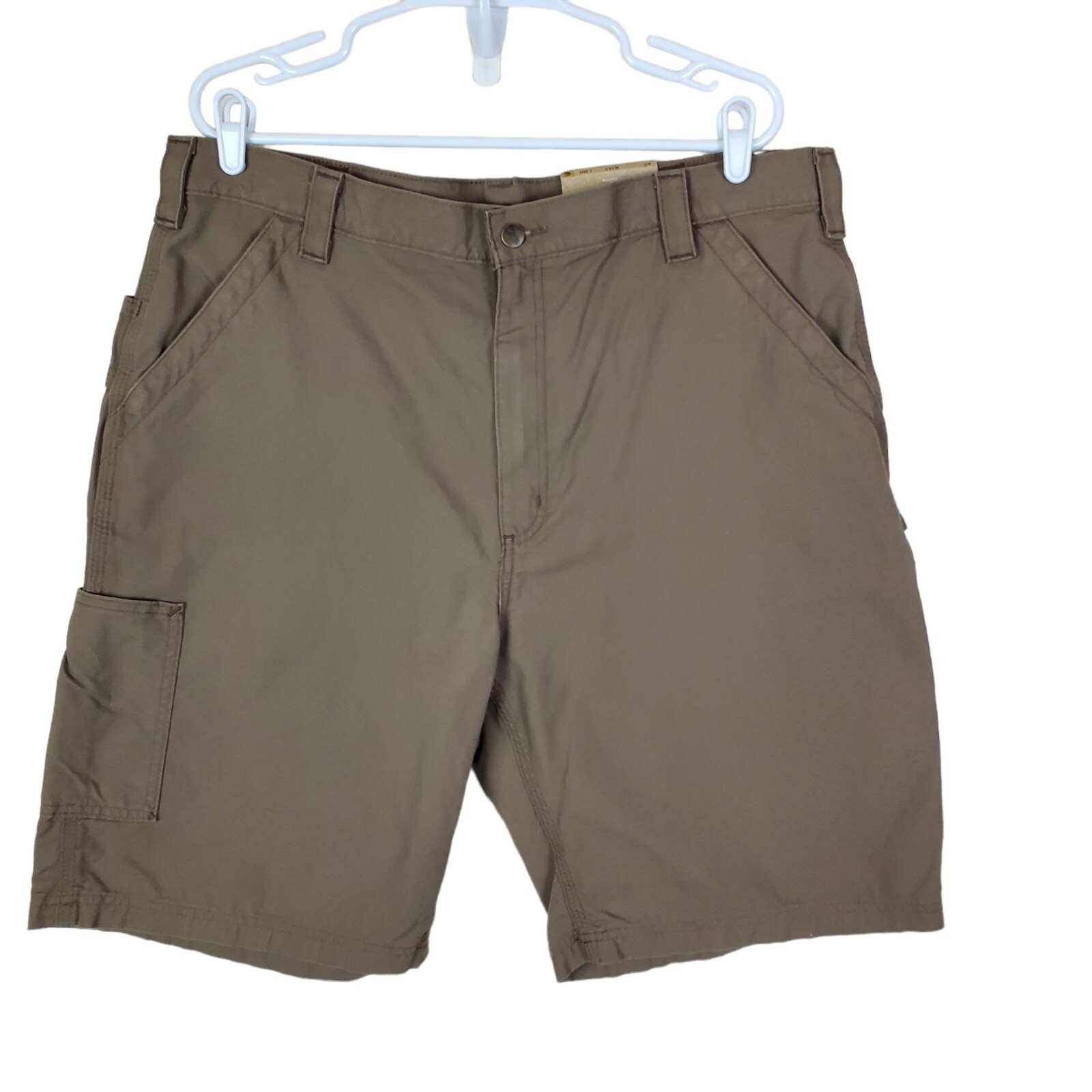 Carhartt B147 LBR Canvas Work Shorts Mens 40 Brown Loose Original Fit ...