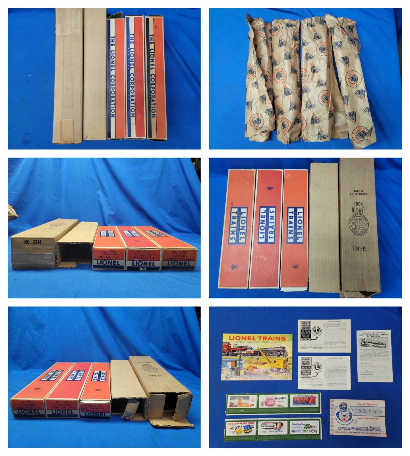 Lionel Postwar O Gauge 2270W Jersey Central Passenger Set - 2341 Engine ...