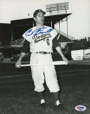 Carl Furillo Signed Brooklyn Dodgers 8x10 Photo PSA/DNA AUTO | eBay