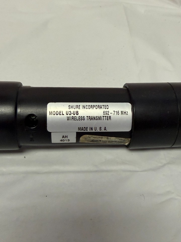 Shure U2-UB SM58 Wireless Handheld Microphone 692-716 MHz. Tested | eBay