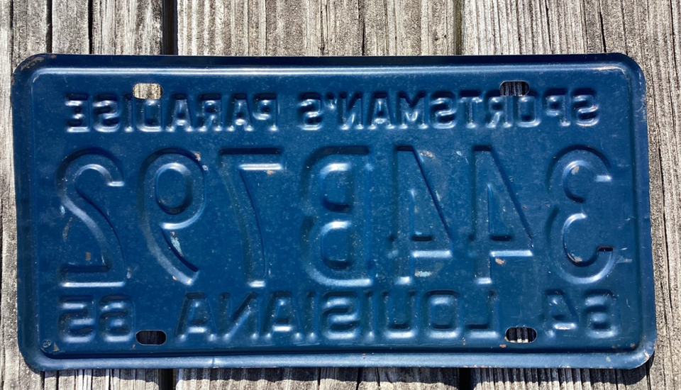 1964 LOUISIANA LICENSE PLATE - AUTHENTIC ORIGINAL 1964-1965 344B792 | eBay