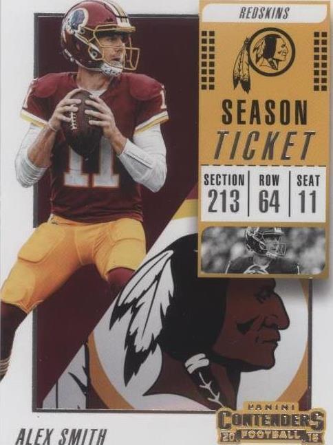 2018 Panini Contenders - Alex Smith #1 for sale online | eBay