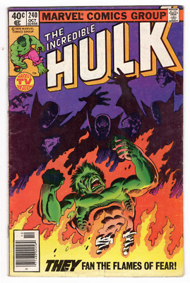 The Incredible Hulk #240 October 1979 Fine - "They Fan the Flames of ...