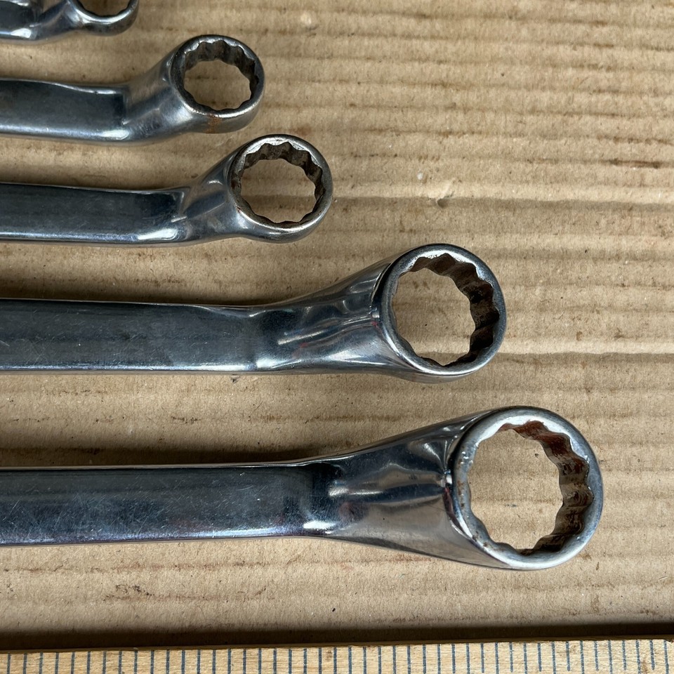 SNAP ON SAE BOX END WRENCH SET 60° OFFSET 1/4" -7/8" XO810 - XO2428 6 ...