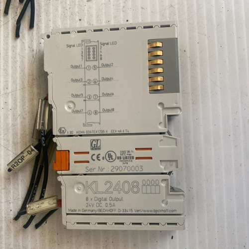 KL2408 -LOT OF 5- Beckhoff PLC Digital Output Terminal 8 Channel 24VDC ...