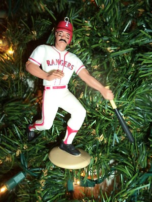 Texas Rangers Juan Gonzalez Custom Christmas Tree Ornament White Jersey ...