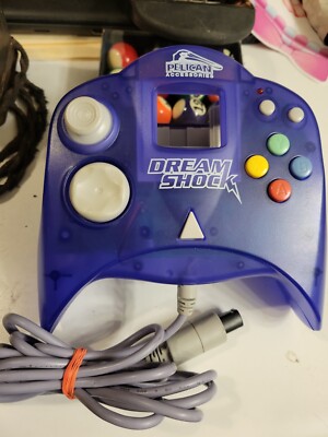 Pelican Accessories Dream Shock Dreamcast Controller Blue Tested ...