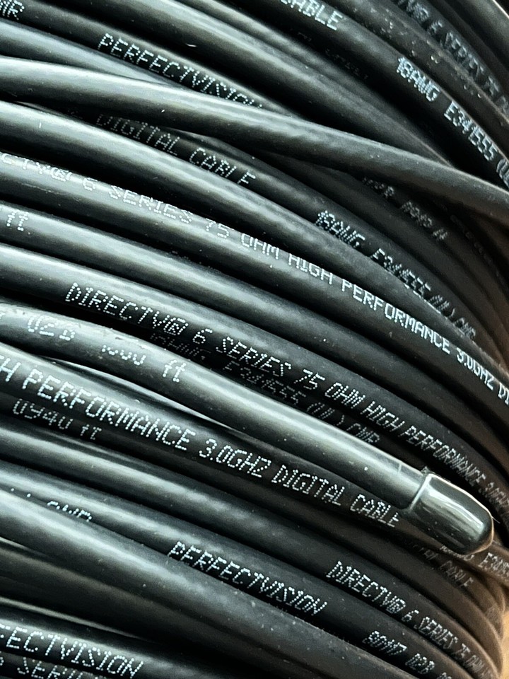 DIRECTV 6 Series 1000' RG6 COAX 18AWG E341555 Coaxial Cable ...