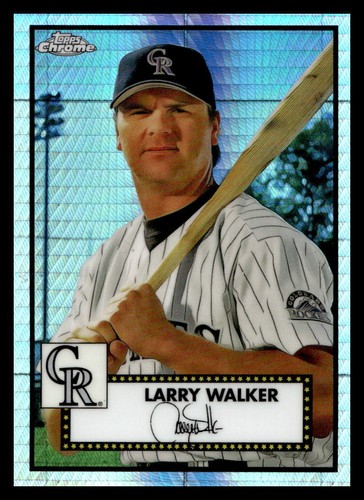 2021 Topps Chrome Platinum Anniversary Larry Walker #527 Prism Refractor Rockies | eBay