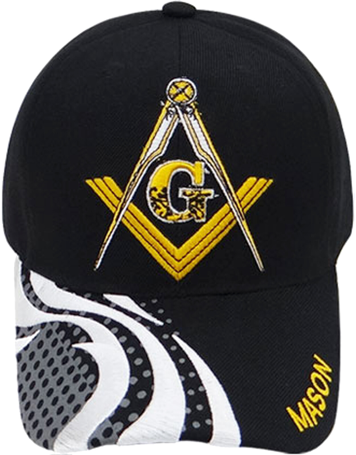 Mason Baseball Cap Freemasons Black Masonic Hat Masons, Compass and ...
