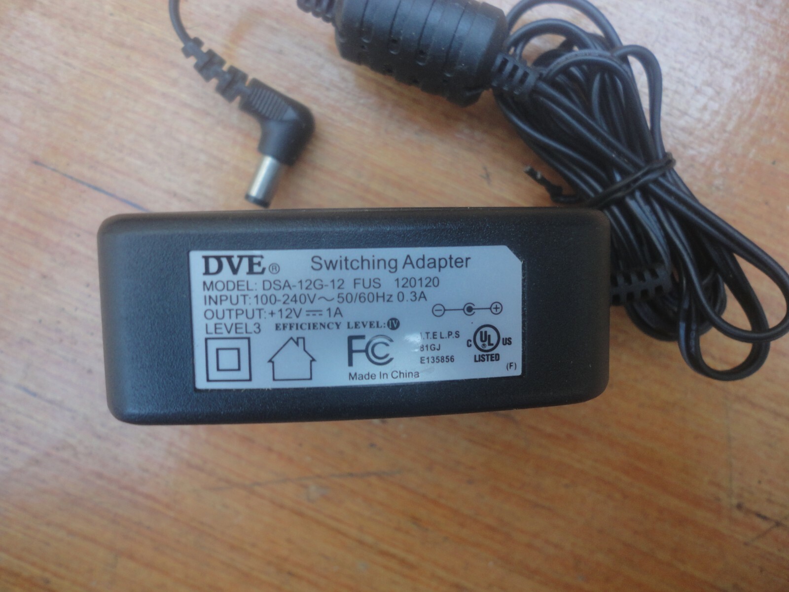 GENUINE DVE AC Adapter Power Supply- DSA-12G -12 FUS 120120 | eBay