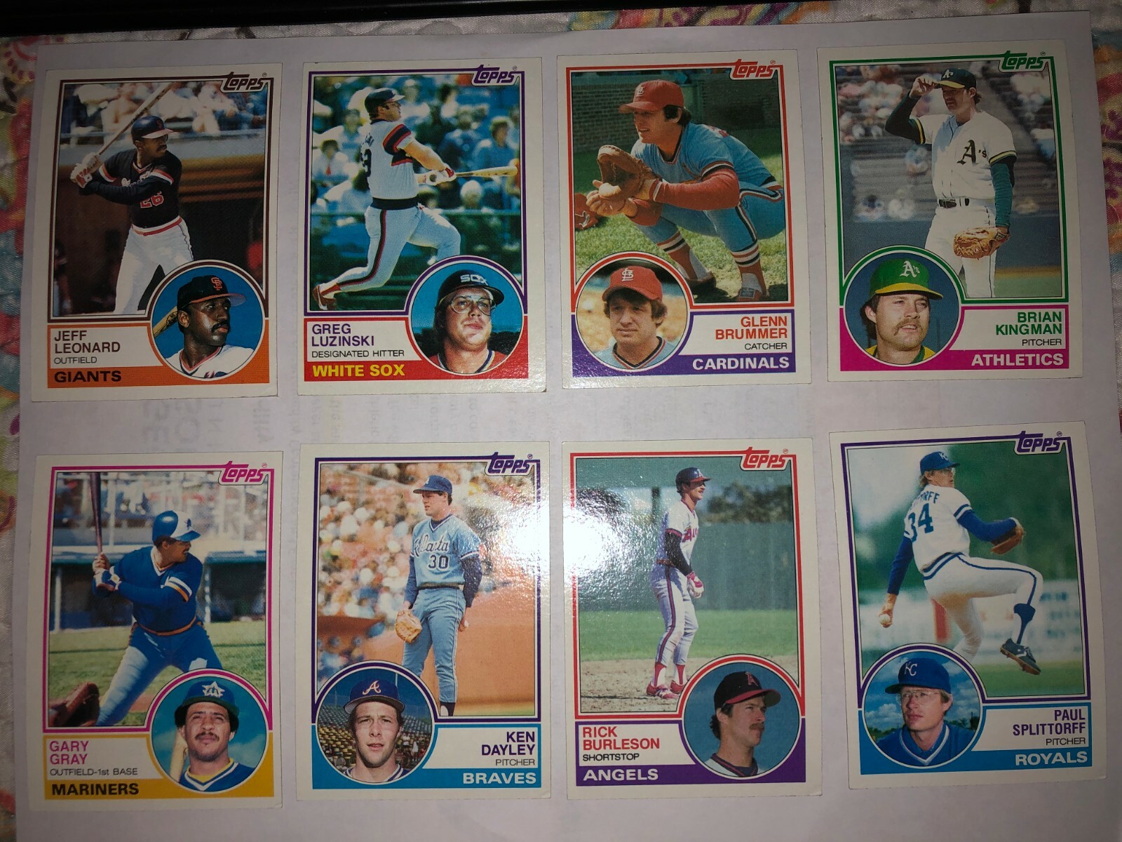 VINTAGE 1983 TOPPS BASEBALL CARDS YOU CHOOSE 293-400 MLB CARD FREE ...