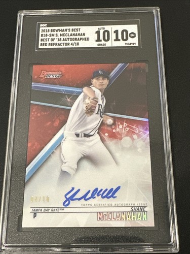 SHANE MCCLANAHAN 2018 Bowmans Best RED Refractor # /10 Auto SGC 10 | eBay