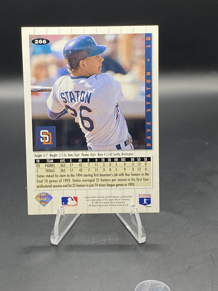 Dave Staton - 1994 Upper Deck Collector's Choice #266 - Padres Gold ...