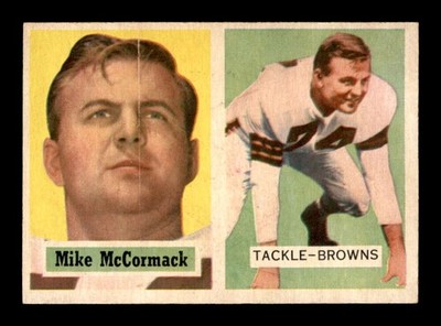 1957 Topps #3 Mike McCormack EX+ X2826943 | eBay