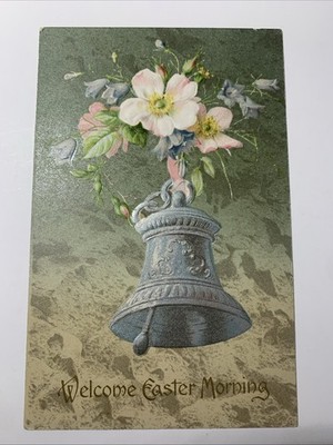 Winsch Back Welcome Easter Morning Postcard Bell Flowers Unposted A541 ...