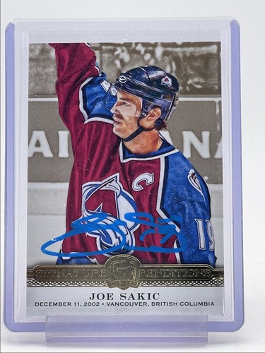JOE SAKIC 2019-20 UD THE CUP SIGNATURE EDITIONS HOCKEY AUTO Q0107 | eBay